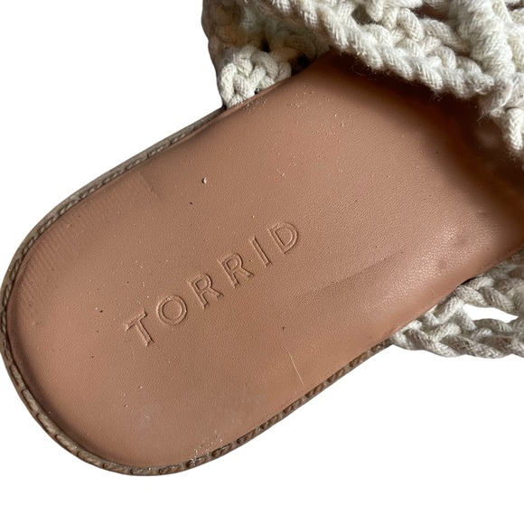 torrid | Shoes | Torrid Cream Crochet Sandals Size 8 | Poshmark